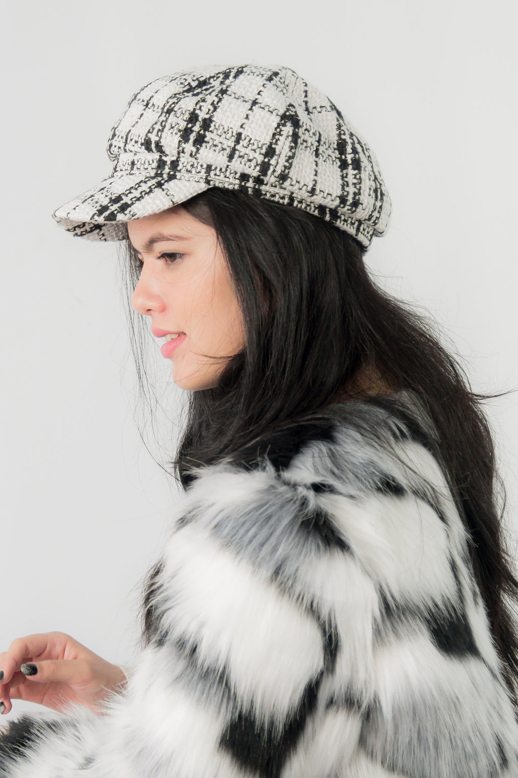หมวกแฟชั่นผ้าทวีตทรง Cabbie No.203 - Cotton Newsboy Gatsby Apple Cabbi ...
